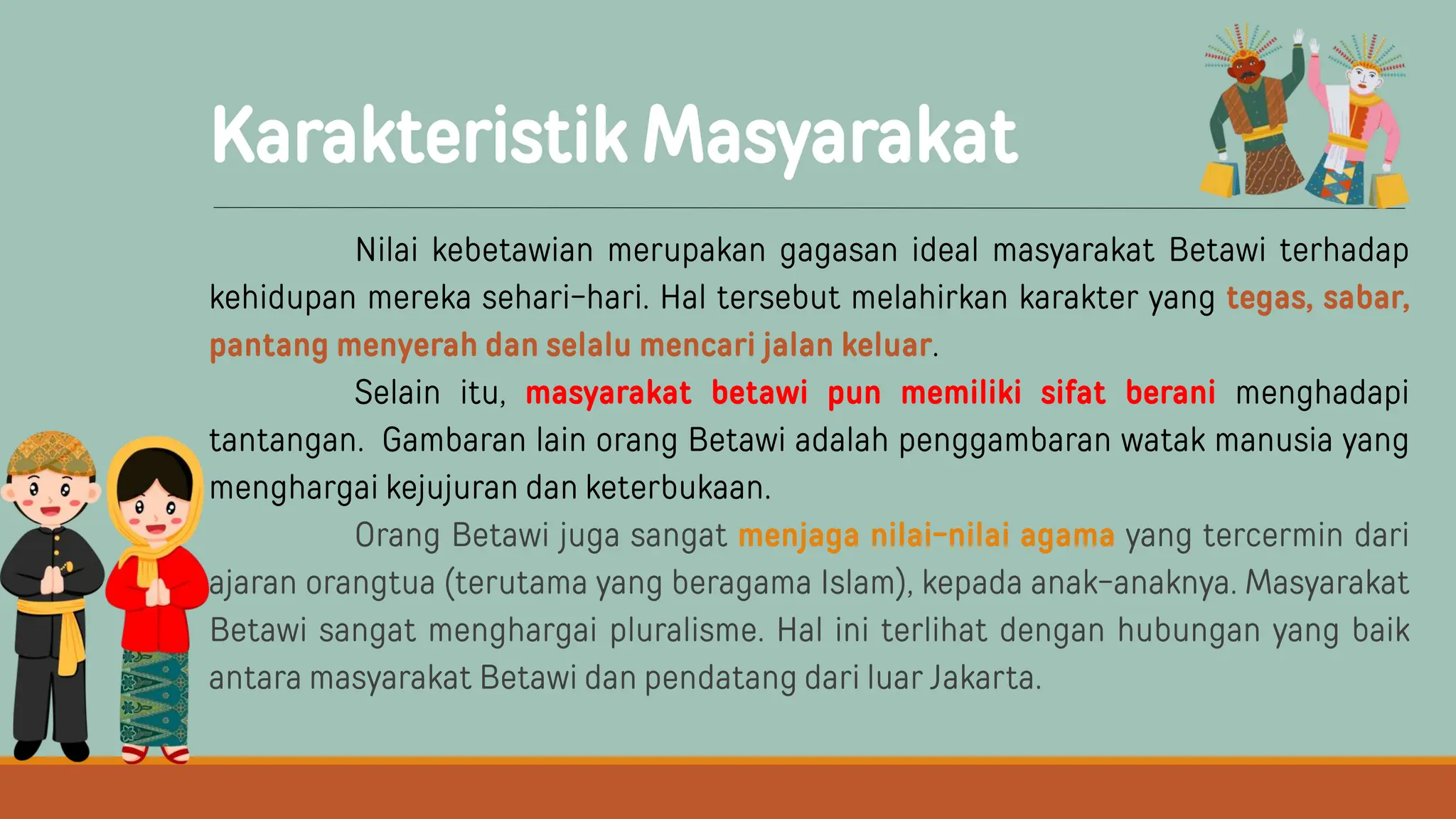 BUDAYA BETAWI Mencakup Segala tentang Betawi.pptx. | PPTX