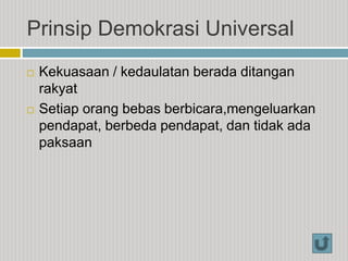 Budaya Demokrasi Masyarakat Madani | PPTX