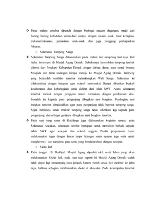 Budaya grebeg besar di kota demak | DOCX