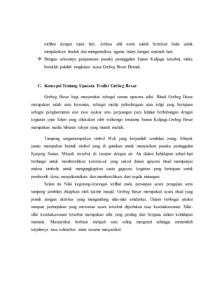 Budaya grebeg besar di kota demak | DOCX