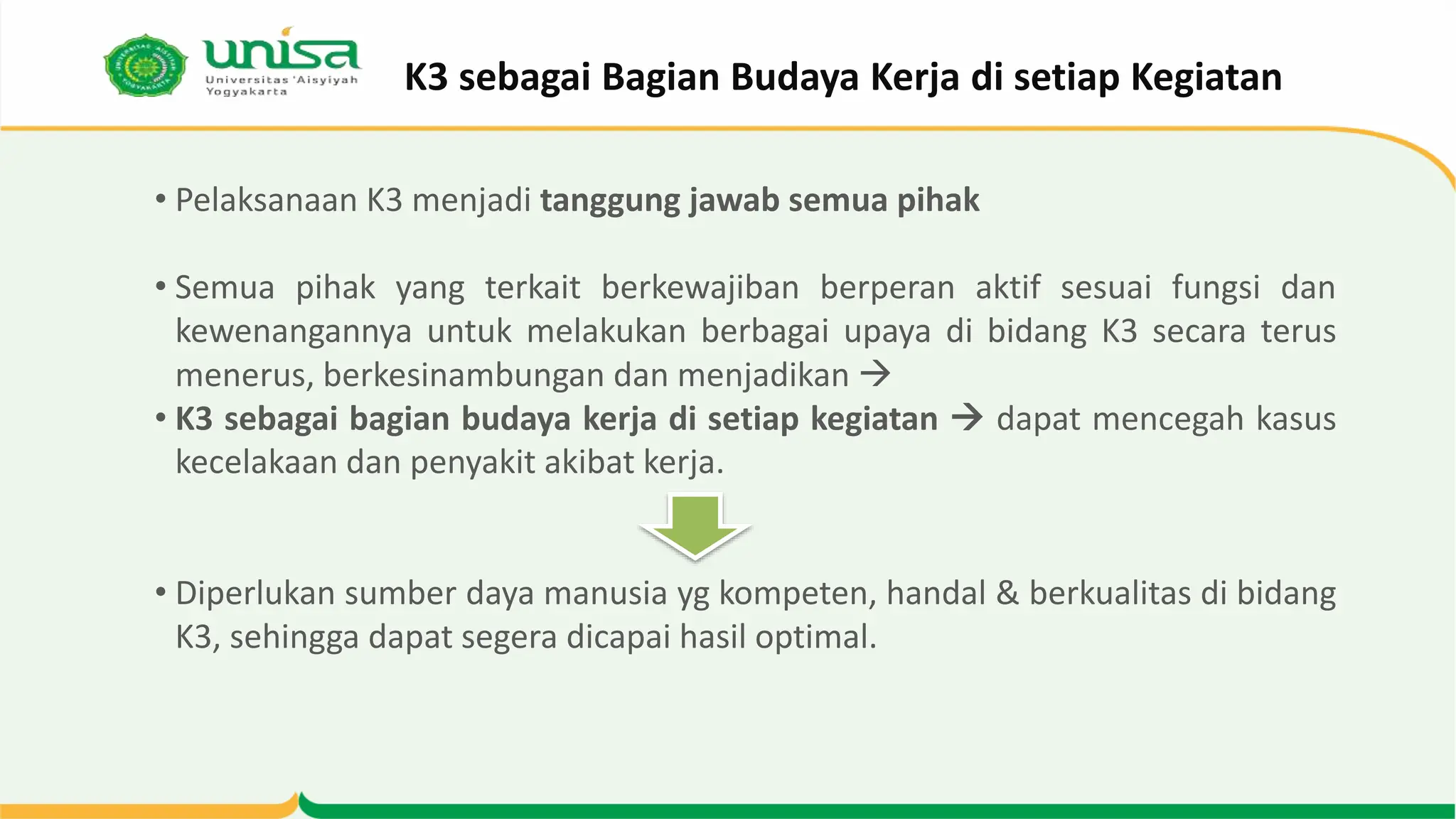 Modul Belajar Budaya K3 dan Undang-Undang K3 | PPTX