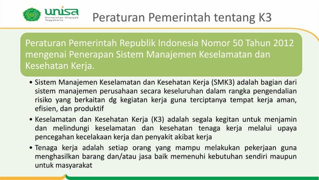Modul Belajar Budaya K3 dan Undang-Undang K3 | PPTX