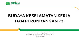 Modul Belajar Budaya K3 dan Undang-Undang K3 | PPTX