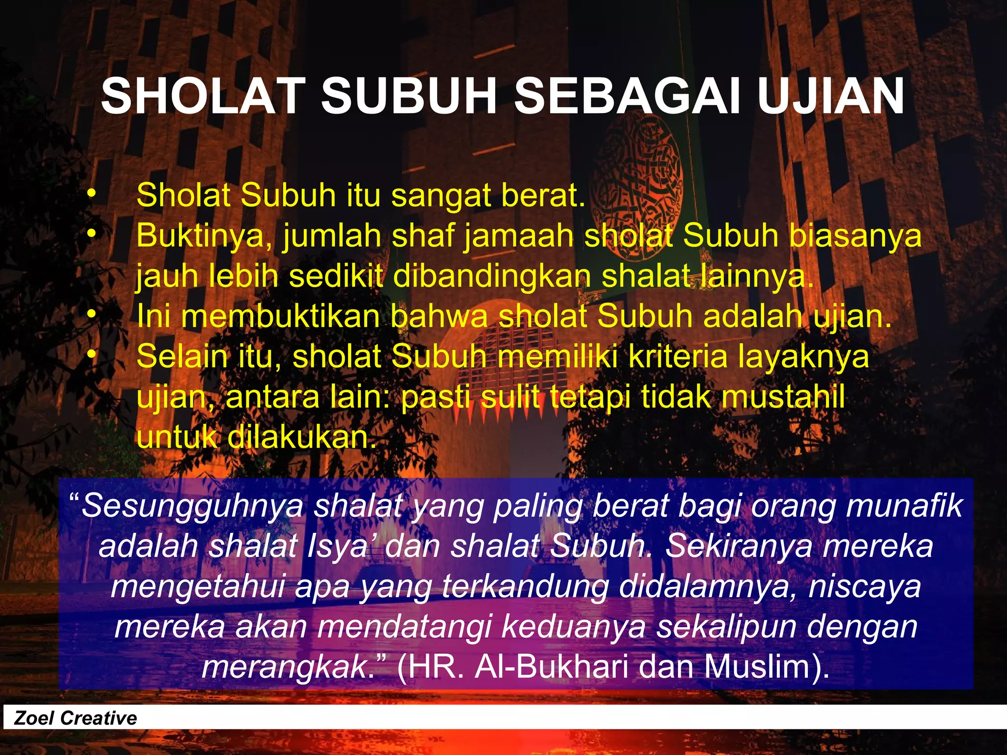 Budayakan sholat subuh di_masjid | PPS