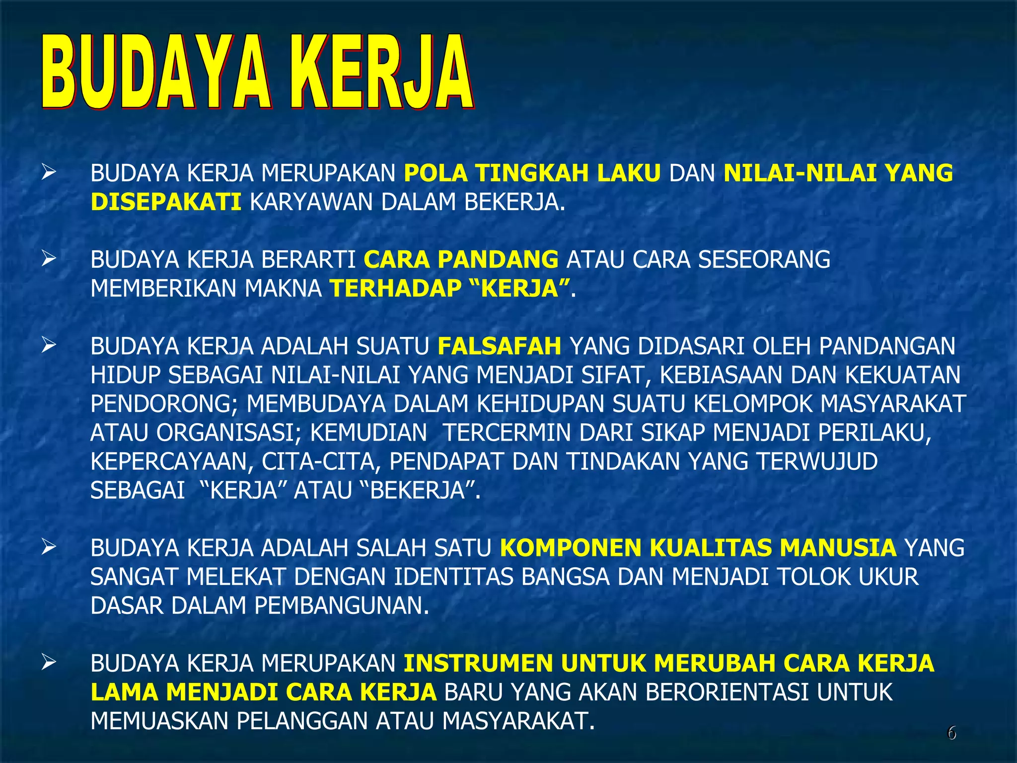 Budaya Kerja | PPT