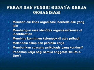Budaya kerja pegawai | PPT