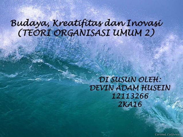 Budaya, Kreatifitas dan Inovasi | PPTX