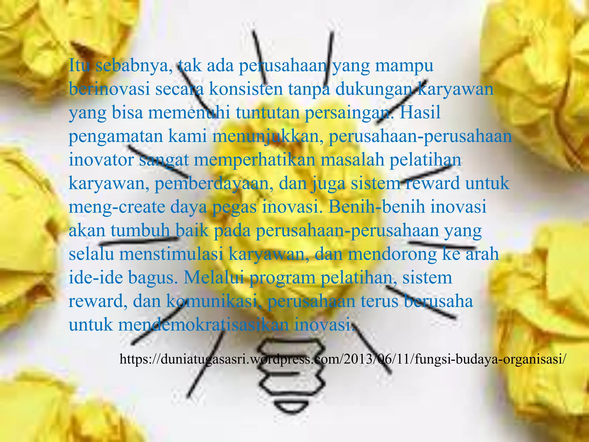 Budaya, kreativitas dan inovasi | PPTX