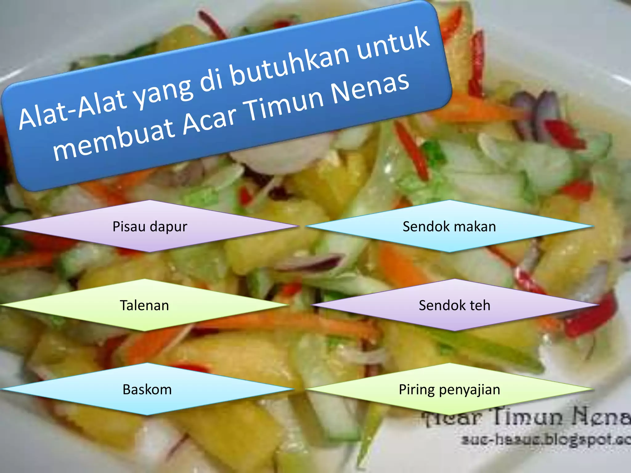 masakan acar timun nenas khas melayu riau | PPTX