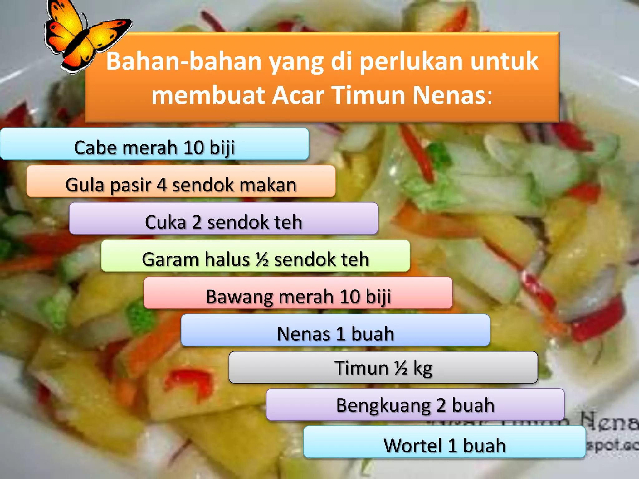 masakan acar timun nenas khas melayu riau | PPTX