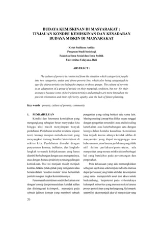 Budaya miskin | PDF