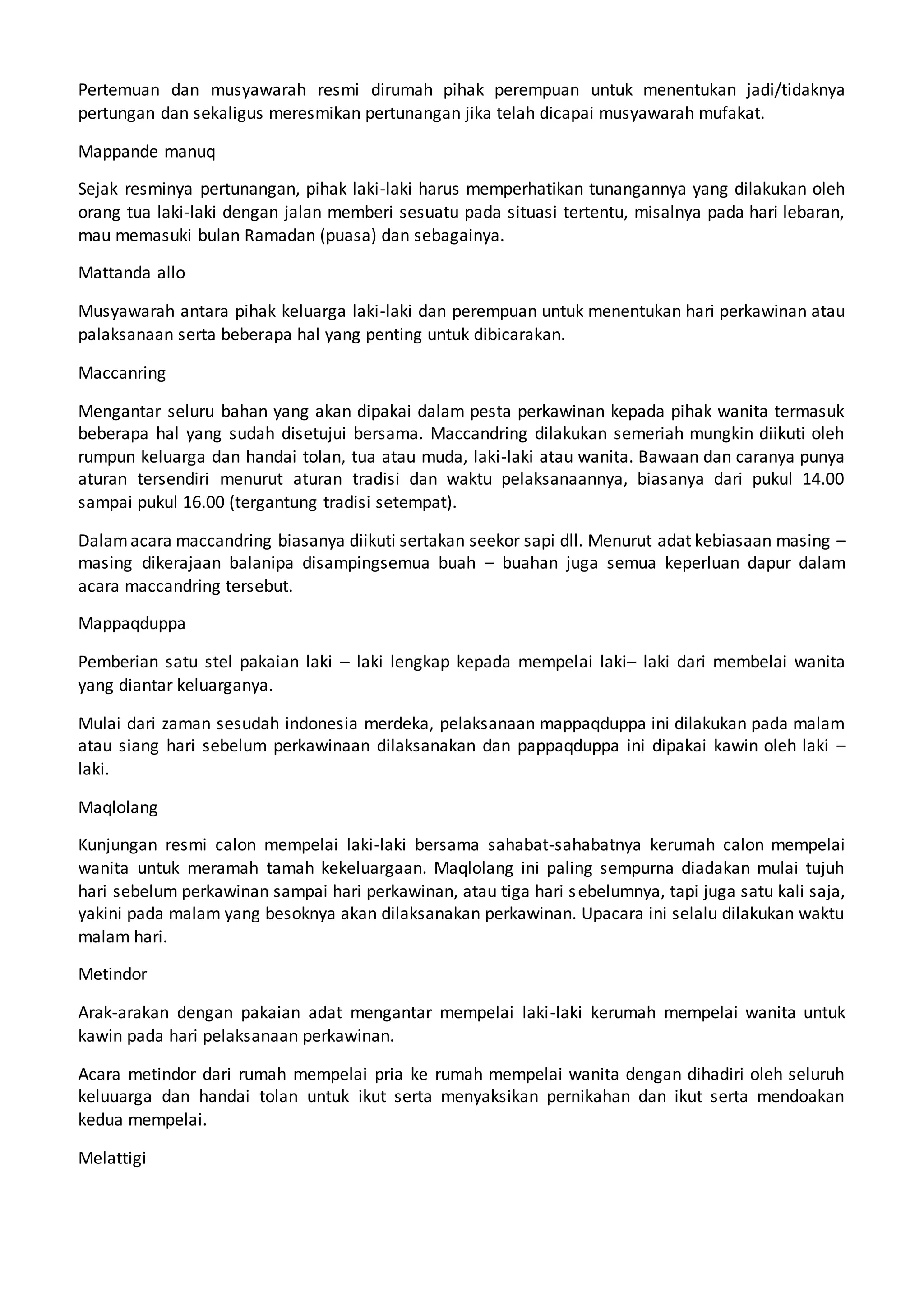 BUDAYA NUSANTARA 4 ETNIS KEBUDAYAAN BUGIS, MAKASSAR, MANDAR, DAN TORAJA | DOCX