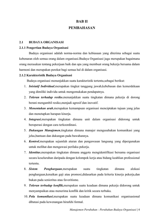 Budaya organisasi | PDF
