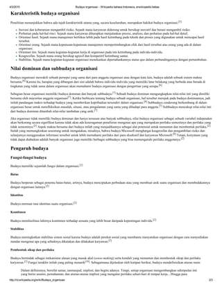 Budaya organisasi wikipedia bahasa indonesia, ensiklopedia bebas | PDF