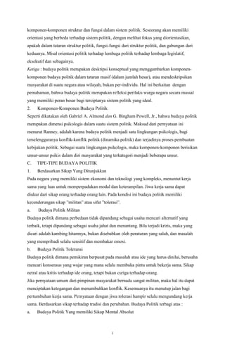 Budaya politik | DOCX