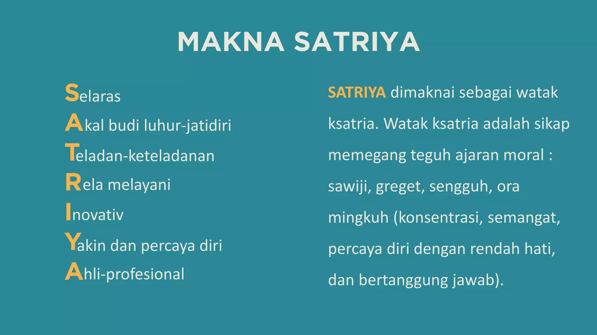 Budaya SATRIYA | PPTX