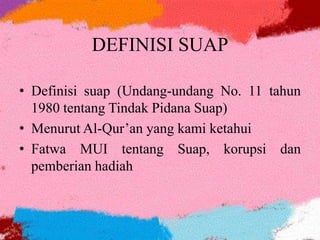 Budaya suap cpns | PPTX