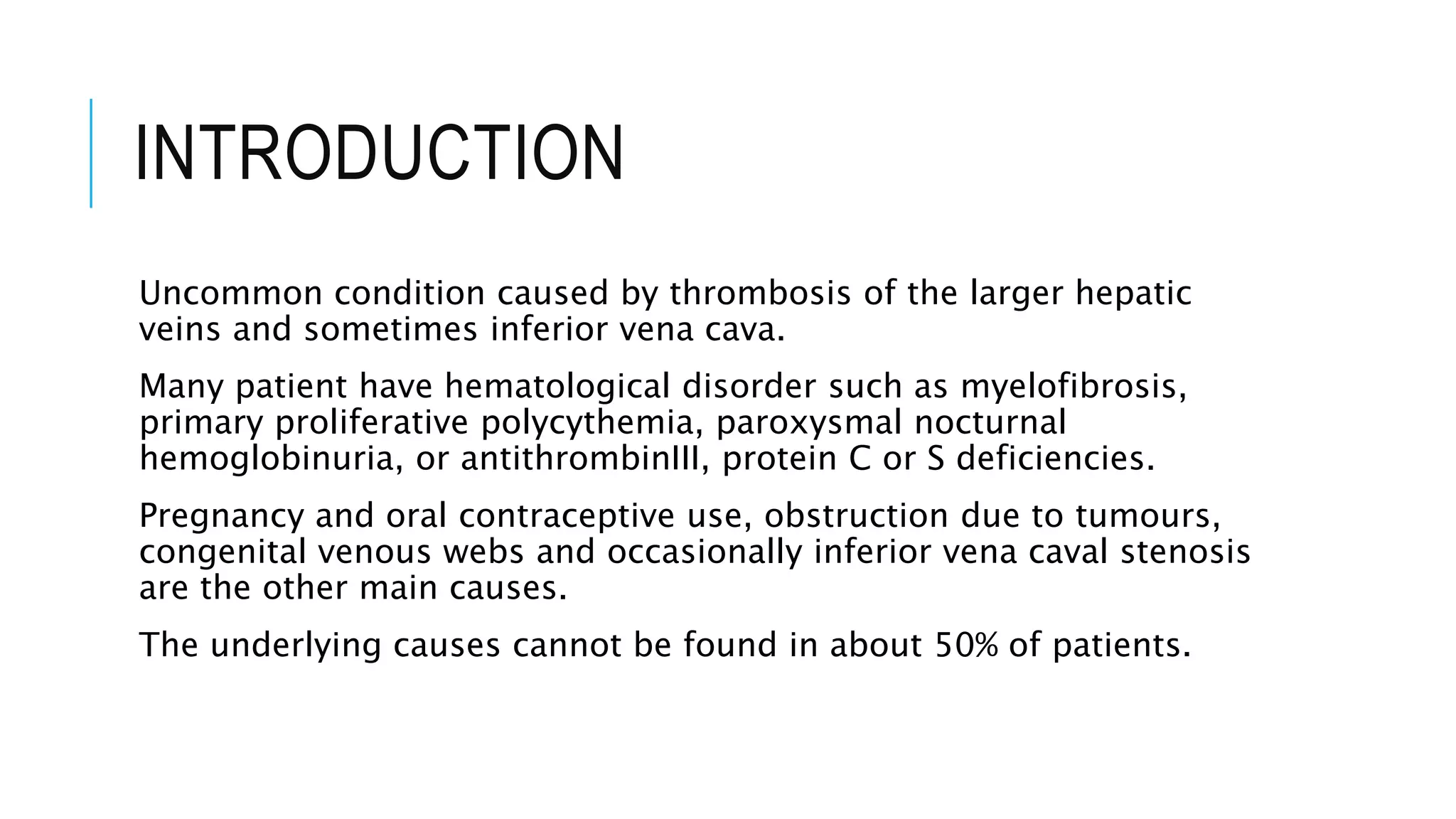 Budd chiari syndrome | PPTX