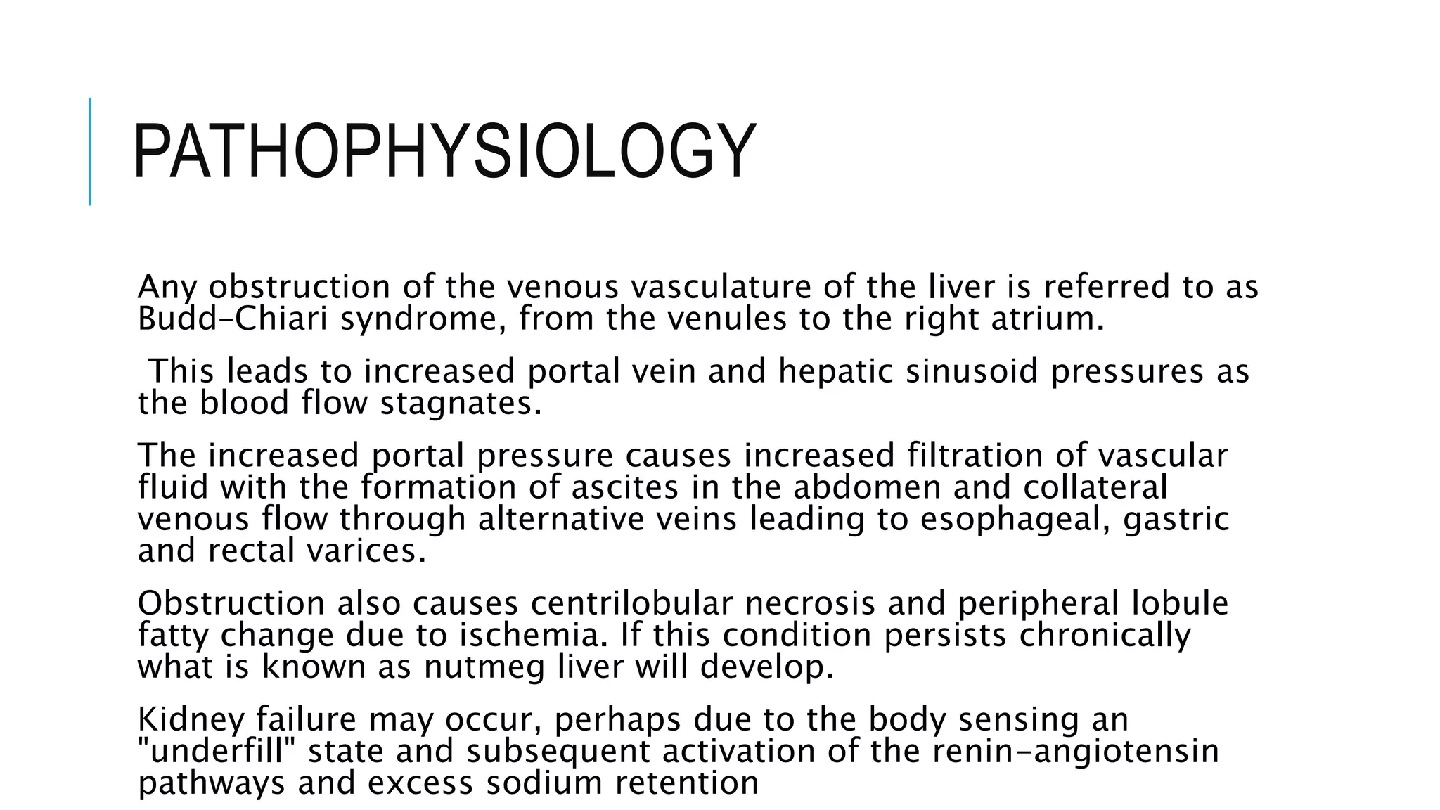 Budd chiari syndrome | PPTX
