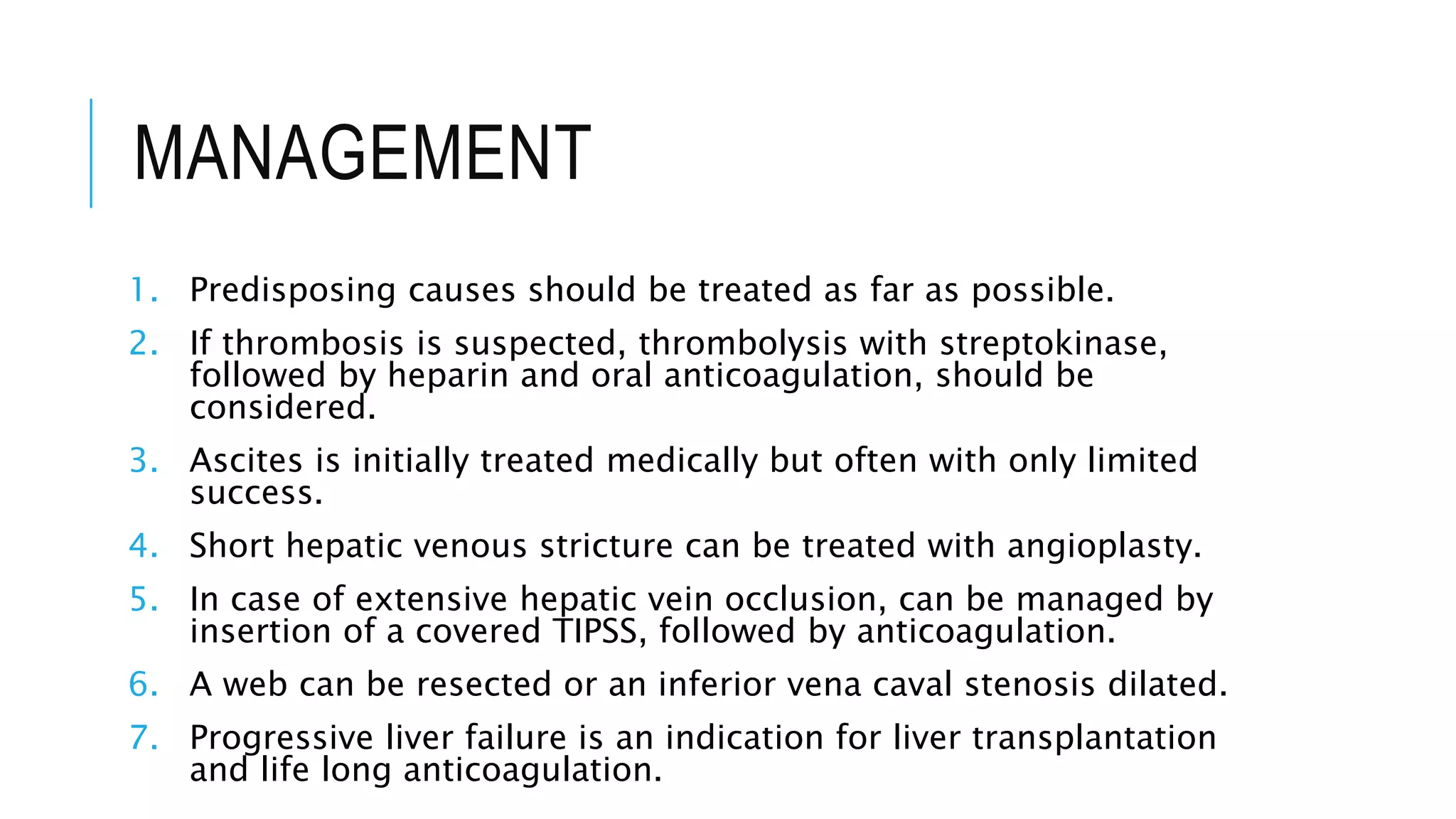 Budd chiari syndrome | PPTX