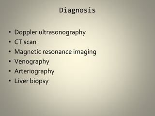 Budd chiari syndrome | PPTX