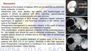Budd-Chiari Syndrome Secondary to Hepatic Echinococcosis.ppt | Free ...