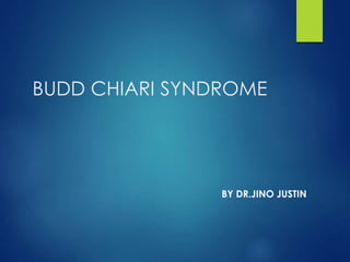 Budd chiari syndrome | PPTX | Blood Disorders | Diseases and Conditions