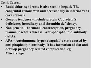 Budd chiari syndrome daya kc | PPTX