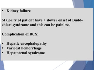 Budd chiari syndrome daya kc | PPTX