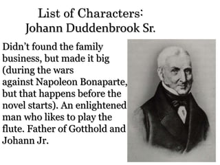 Buddenbrooks by Thomas Mann | PPTX