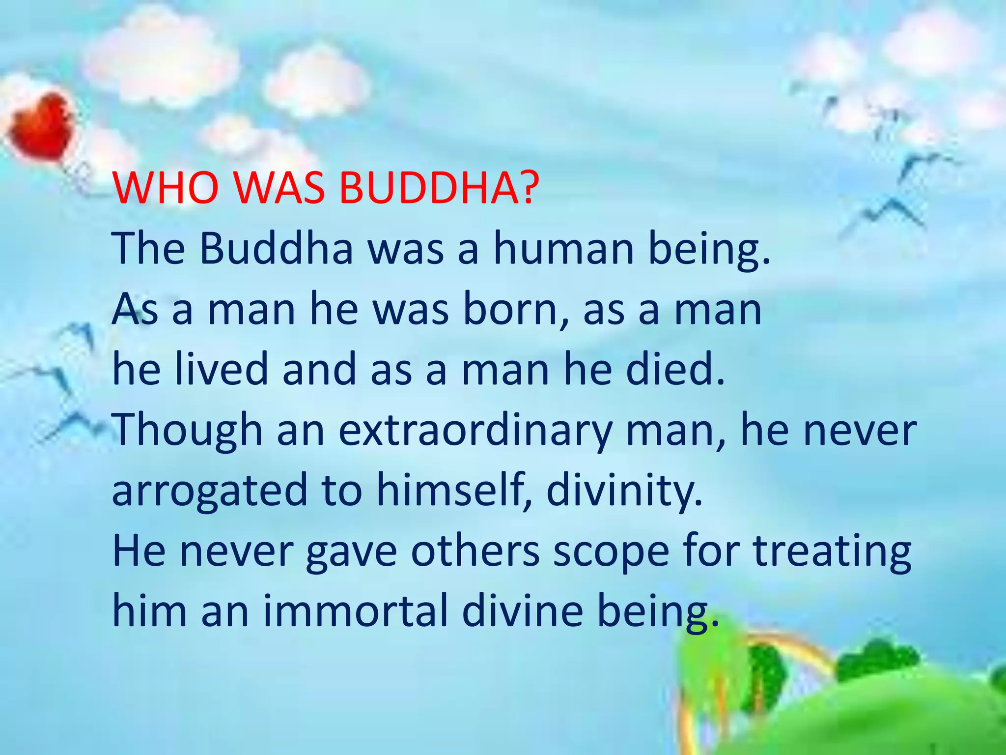 Buddha - A Vivid Human Personality | PPTX