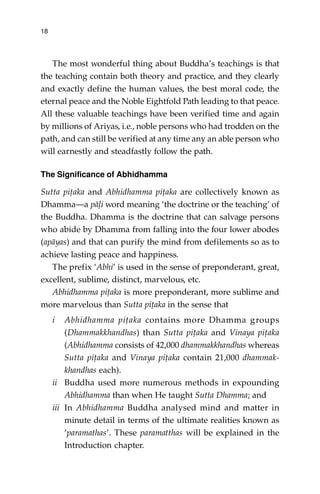 Buddha abhidhamma ultimate science — dr mehn tin mon. | PDF