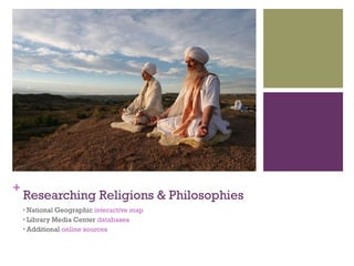 Researching Religions - Daoism, Hinduism, and Buddhism | PPT