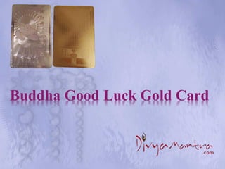 Buddha good luck gold card | PPT