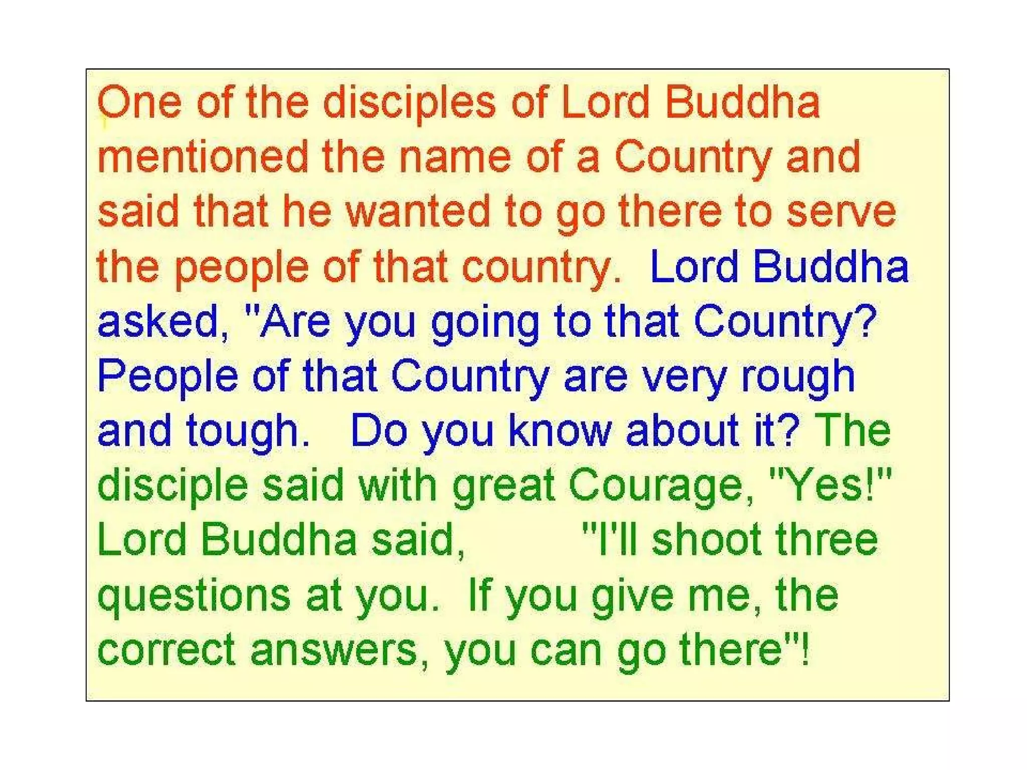 Buddha's advice english | PPS