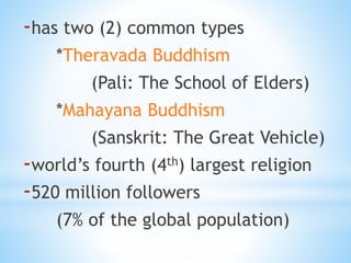Introduction to World Religion: Buddhism | PPTX