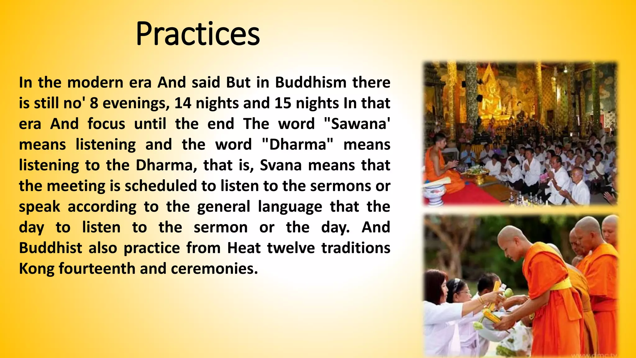Buddhism religion PPT Founder, Principles, Practices & Festival | PPT