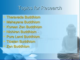 Buddhism Branches | PPT