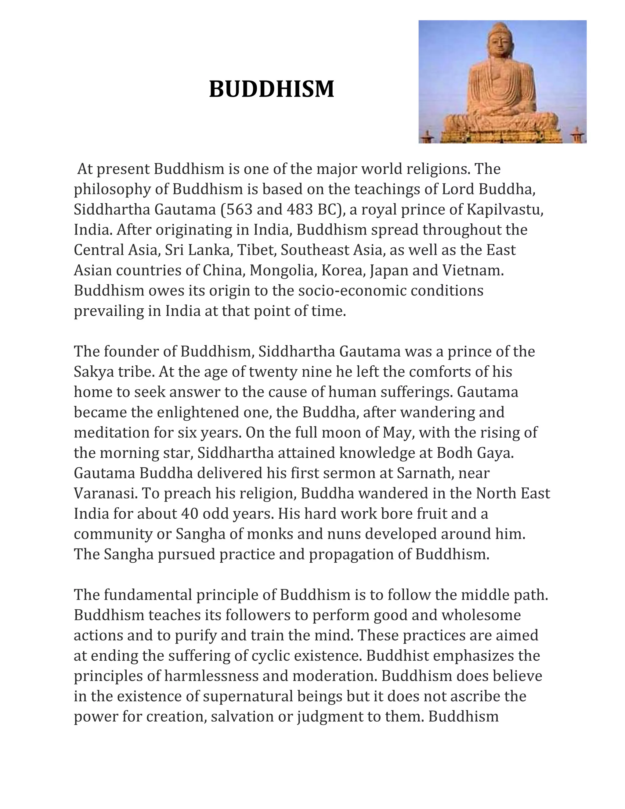 Buddhism and indianism | DOCX
