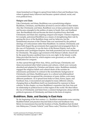 Buddhism Christianity Islam - Religions | PDF