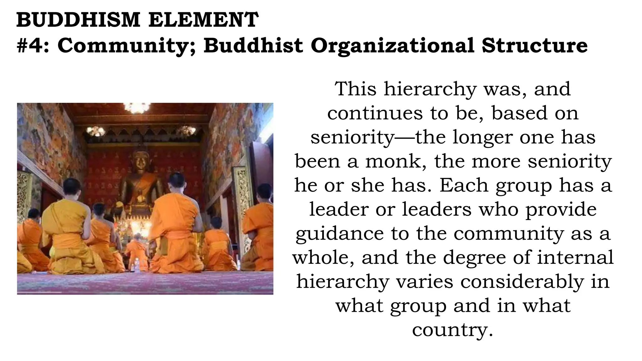 Elements of Religion; Buddhism Element #4 Community.pptx | Free Download