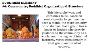 Elements of Religion; Buddhism Element #4 Community.pptx