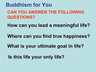Buddhism for you introduction | PPT