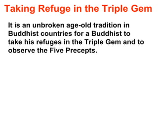 Buddhism for you lesson 05-the triple gem(part 2) | PPT