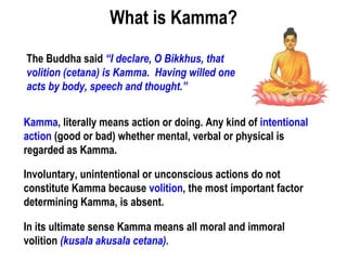Buddhism for you lesson 08-kamma | PPT