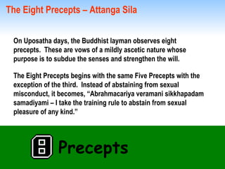 Buddhism for you lesson 11-sila&bhavana | PPT