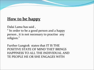 Buddhism & happy life | PPT