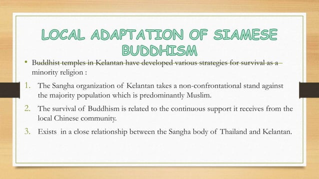 Buddhism in a muslim state-simple slide- | PPTX