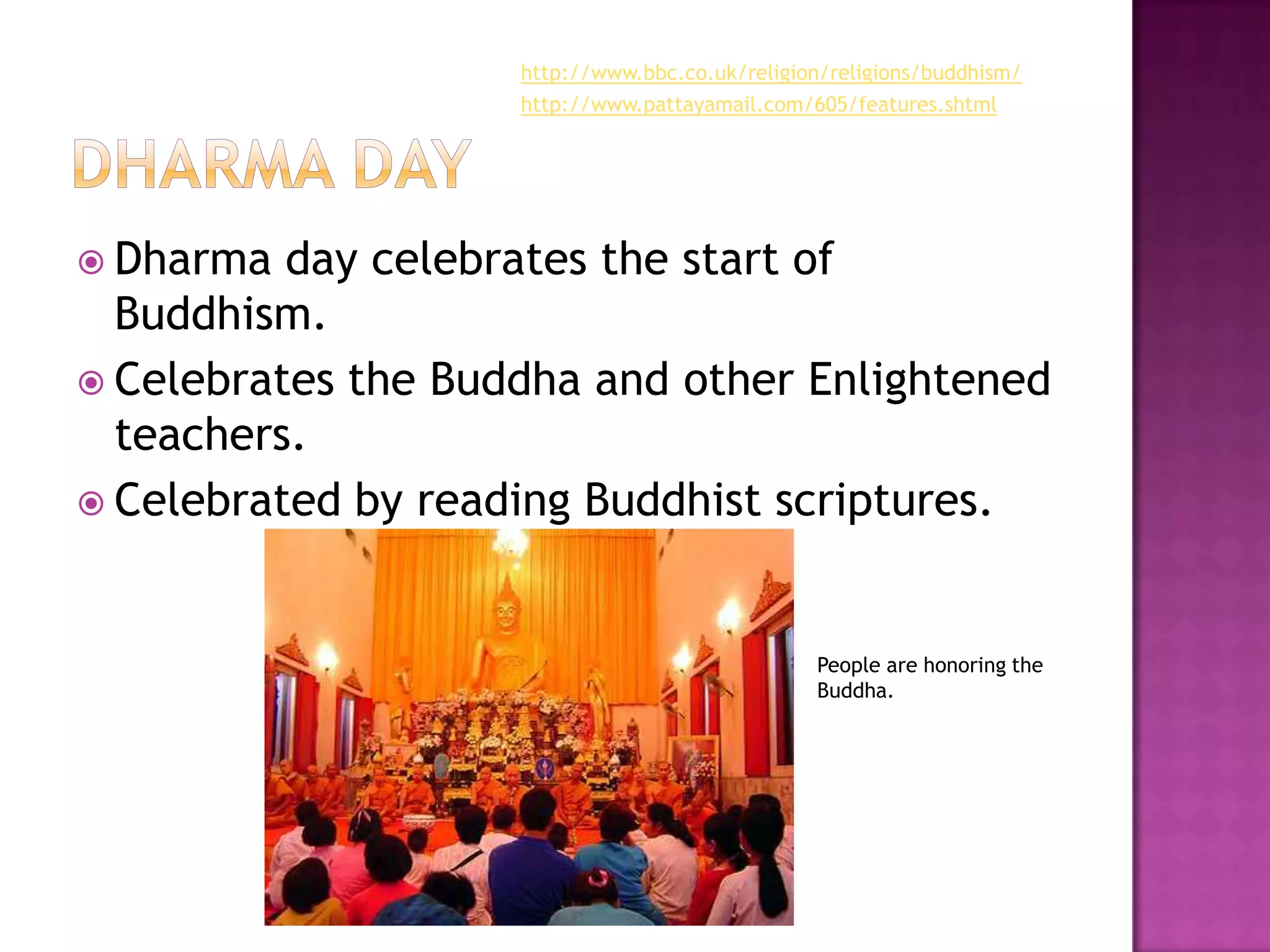 Buddhist holy days | PPT