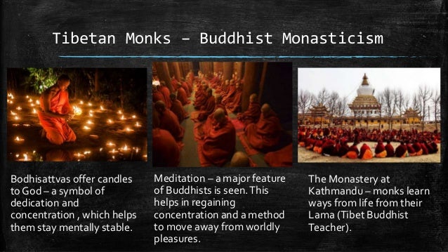 Buddhist monasticism – study of 3 regions